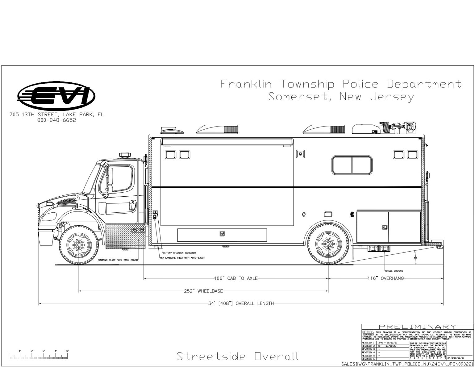 EVI command unit on a Freightliner chassis for the Franklin Township ...